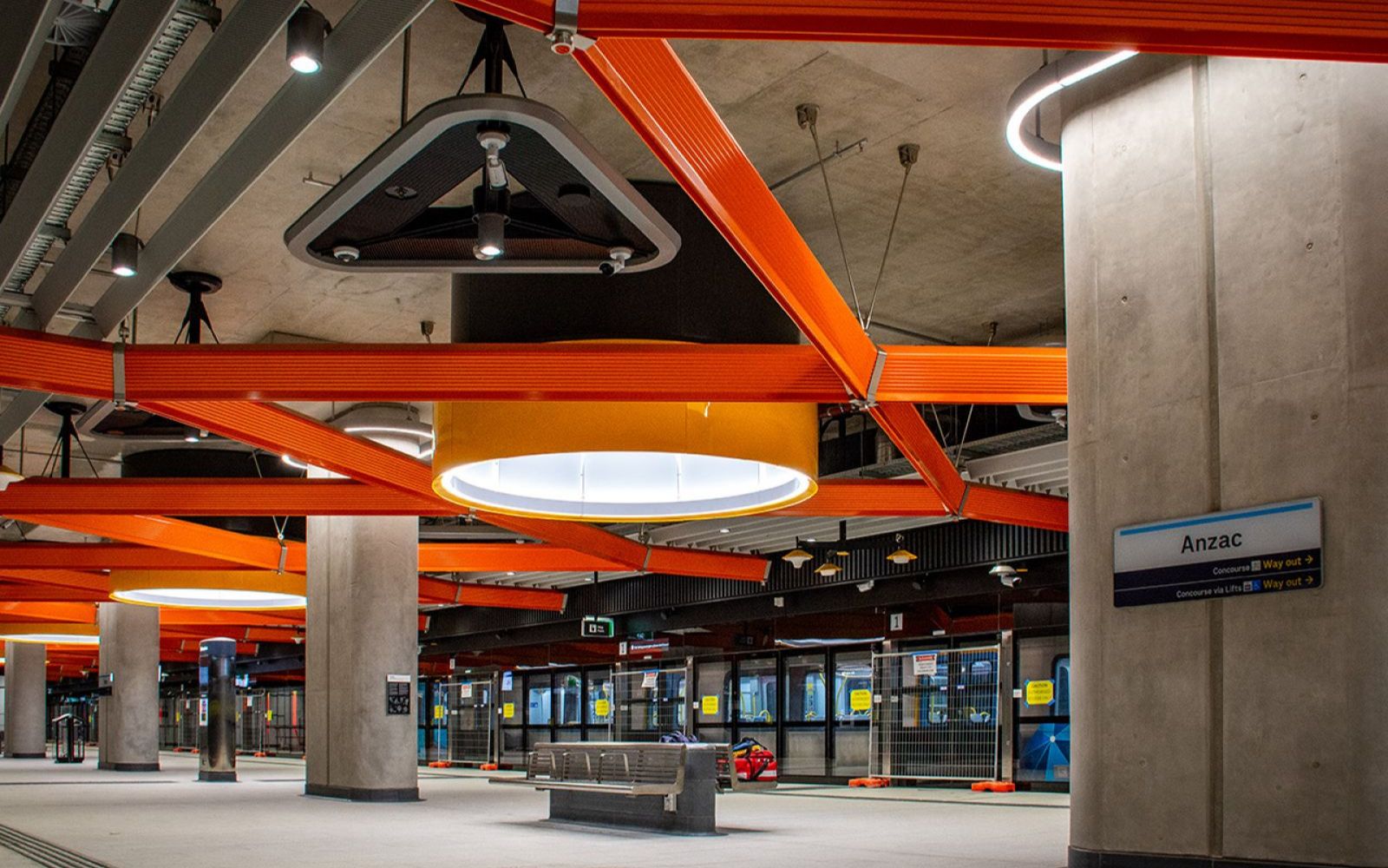 Anzac Station underpass opens 15 metres beneath St Kilda Road